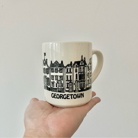 georgetown | Dining | Vintage Georgetown Mug With Buildings Row Houses ...
